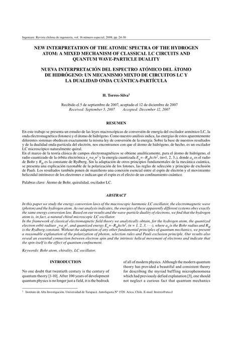 Pdf New Interpretation Of The Atomic Spectra Of The Hydrogenatom A