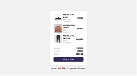 Modern Css Checkout Page Design