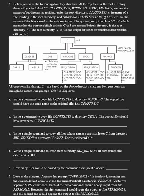 Solved Below You Have The Following Directory Structure Chegg Com