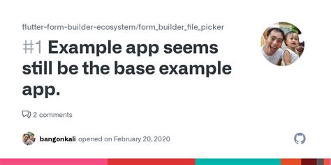 Example App Seems Still Be The Base Example App Issue Flutter Form Builder Ecosystem