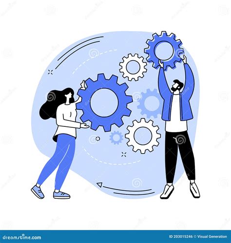 Collaboration Abstract Concept Vector Illustration Stock Vector Illustration Of Colleagues