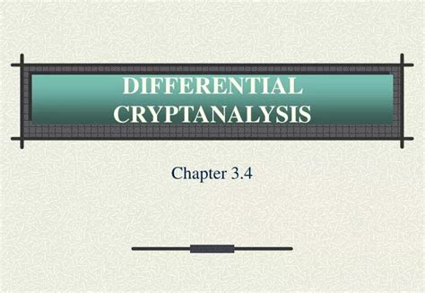 Ppt Differential Cryptanalysis Powerpoint Presentation Free Download Id 1804913