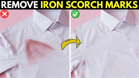 How To Remove Iron Scorch Marks From Clothes Youtube