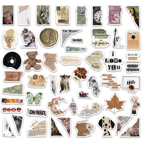 Retro Art Stickers Pack Famous Bundle Stickers Waterproof Bundle