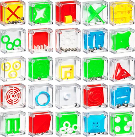 Mini Cube Puzzle Box Set Pack Of 24 Balance Iq Party Favor Games For