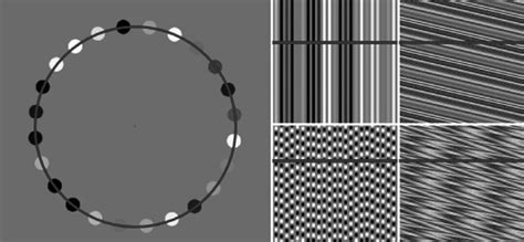 A Space Time Diagram Of The Visual Stimulus A A Circle Overlaid On