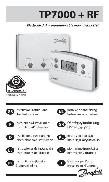 Instructions Danfoss