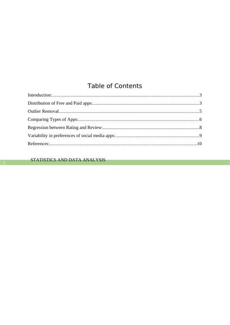 Statistics And Data Analysis Desklib