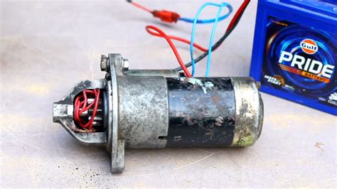 how to wiring starter motor with ignition switch | starter motor wiring | car self wiring - YouTube