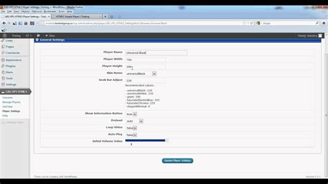 lambertgroup html5 video player with multiple skins step 3 player
