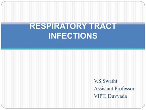 Respiratory Tract Infections Pptx
