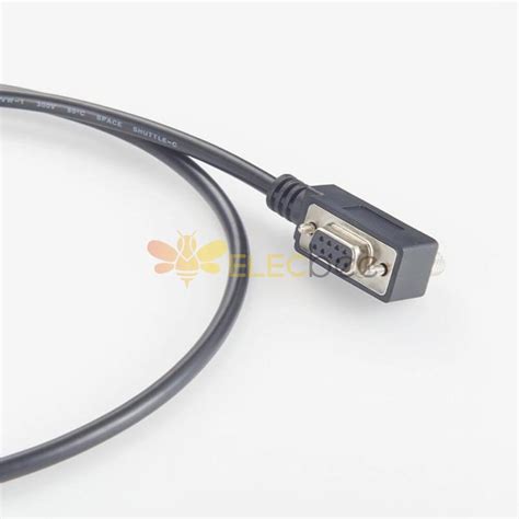 Elecbee USB Male To D Sub 9Pin Female Right Angled Rs 232 With Converter Adapter Cable 1M
