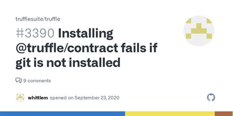 Installing Trufflecontract Fails If Git Is Not Installed · Issue