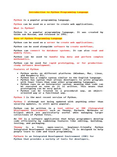 Lesson Python Programming Language Pdf Data Type Python