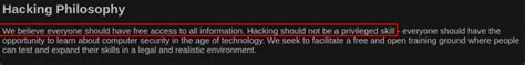 tyler ramsbey on linkedin some wisdom from the classic hackthissite