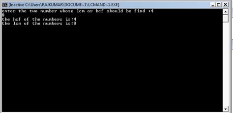 C Program To Find Lcm And Hcf Of A Number Its All About Linux