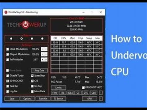 How To Undervolt Any Cpu Youtube