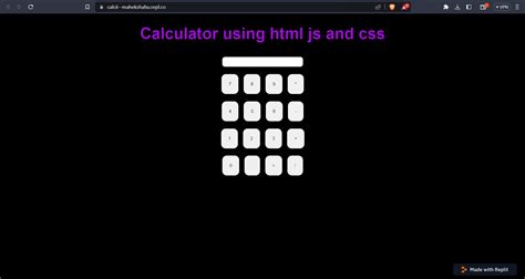 GitHub Mahek Shahu Web Calculator Calculator Web App Is A Simple Yet Functional Web Based