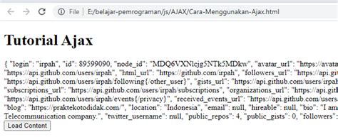 Belajar Javascript 13 Cara Menggunakan AJAX