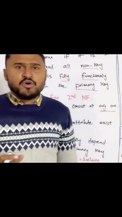 condition for 2nd normal form in database computer normalization mr atif62 youtube