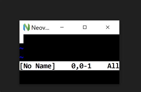 Neovim For Windows Nvim Qtexe Starts With Micro Window In Windows