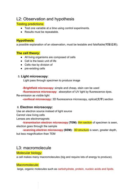 Biology Of Cells Notes Lectures 2 To 12 162101 Cell Biology