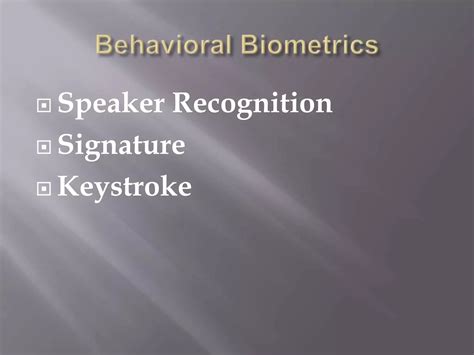 Biometrics Ppt PPT