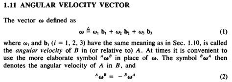 Definition Of Angular Velocity Vector Of B In A Strange Notation