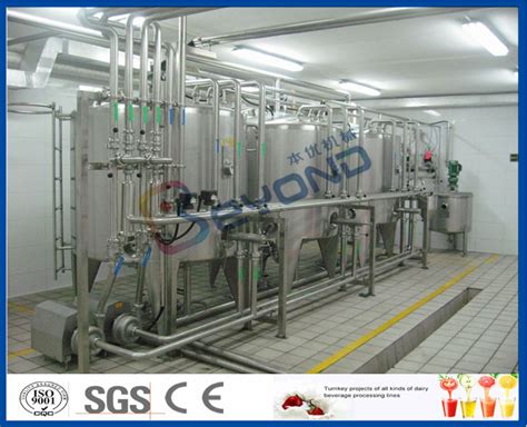 Full Auto Uht Milk Processing Line Dairy Milk Processing Plant Milk