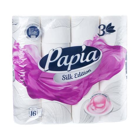 Туалетная бумага, Papia, 3 слоя, 16 рулонов - купить через интернет ...