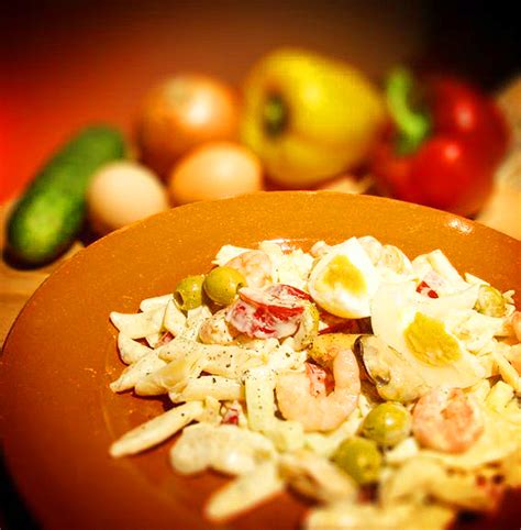 Рецепта за рибна салата с макарони кулинарно бг