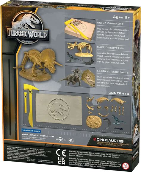 Jurassic World Fallen Kingdom Dinosaur Dig Stem Experiment Kit Mattel