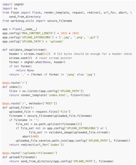 How To Secure File Upload With Flask Python
