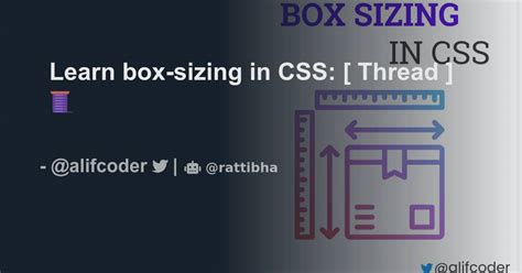 Learn Box Sizing In Css Thread 🧵 المسلسل من Alif Hossain⚡