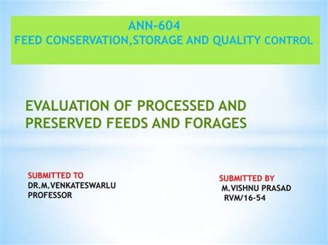 Proximate Weende System Analysis Of Feeds And Fodder Ppt