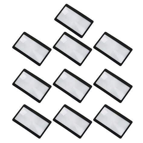Shoreew 3x Pvc Fresnel Lens Magnifier Pocket Credit Card Size Pvc Frame