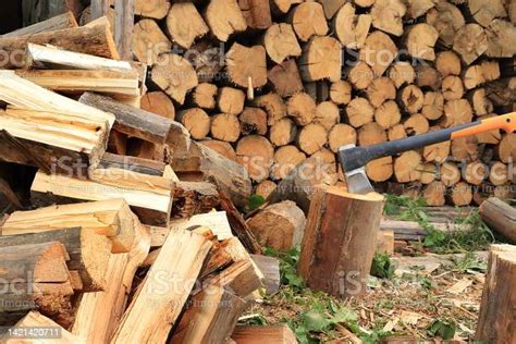 길가의 더미에 잘게 잘린 장작 러시아 마을에서 겨울을위한 장작 준비 환경 친화적 인 연료 환경 보호의 개념 거친에 대한 스톡 사진 및 기타 이미지 Istock