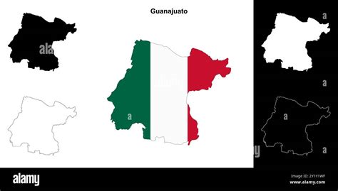 Guanajuato Vector Map Stock Vector Images Alamy