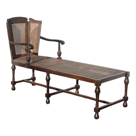 Unique Antique French Country Cane Chaise Lounge Chair ~ Day Bed Chairish
