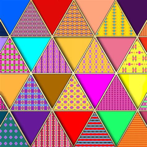 Triangles Patterns Triangle Design Mosaic Pattern