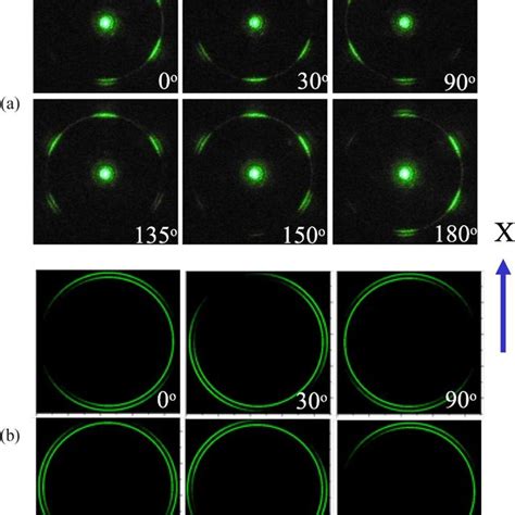 A Experimental Images Showing The Effect Of The Input Polarization On