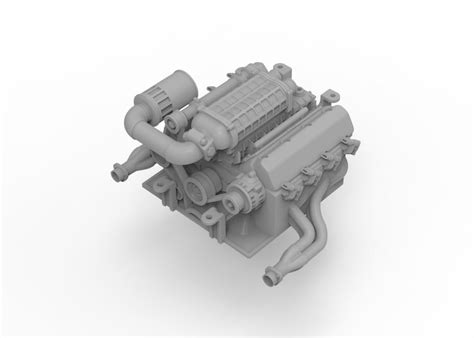 Optic V8 Engine For 4ws Knight Customs