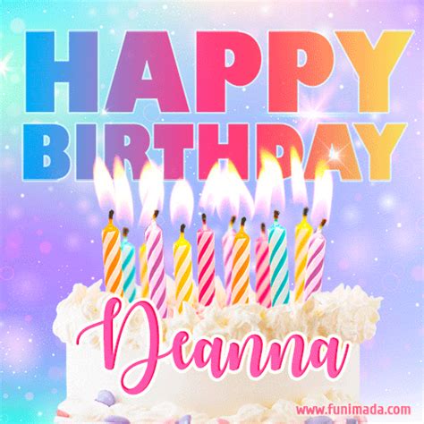 Animated Candles And Vibtant Text  For Deanna Download On