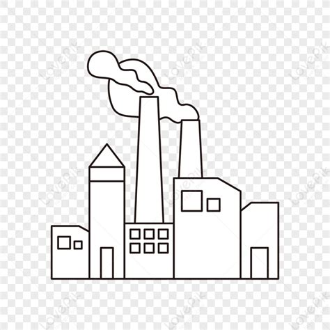 화이트 스트로크 공장 클립 아트팩토리선화 공장 Png 일러스트 무료 다운로드 Lovepik