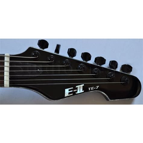 Esp E Ii Te 7 Strings Electric Guitar In Black With Case