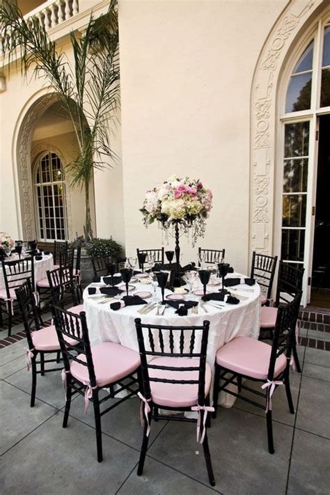 Black And Pink Wedding