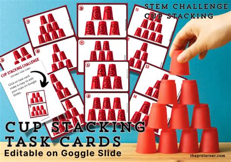 Cup Stacking Stem Challenge With Task Card By The Pro Lerner Tpt
