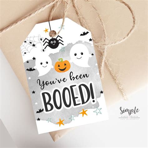 Instant Download Youve Been Booed Printable Tags Digital Halloween
