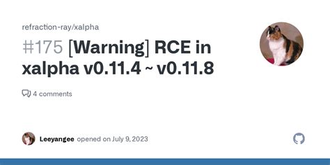 Warning Rce In Xalpha V0114 ~ V0118 · Issue 175 · Refraction Ray