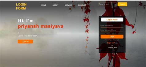Simple Make The Login Page Using Html And Css Priyansh Masiyava